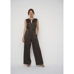 Kleo Jumpsuit PIPED JUMPSUIT aus fließendem Satinstoff