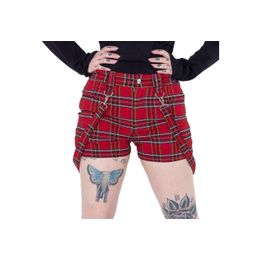 Heartless Shorts Echo Tartan Rot Kariert Kurze Hose Karo Schottenmuster