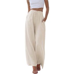 FIDDY Relaxhose Damen Hosen Sommer Freizeithose Hose Weite Leg Hose Sommerhose