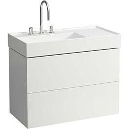 Laufen Kartell Waschtisch-Unterschrank H4076180336401 60x88x45cm, 2 Schubladen, weiß matt