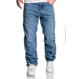 Amaci&Sons Amaci&Sons Weite Jeans BOX HILL 90s Baggy Jeans Herren 90s Denim Jeans Hose Straight Baggy
