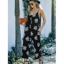 FIDDY Jumpsuit Damen-Jumpsuits – Sommer-Jumpsuits mit V-Ausschnitt