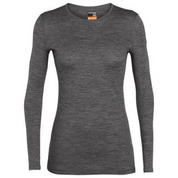 Icebreaker - Women's 200 Oasis L/S Crewe - Merinounterwäsche Gr S grau