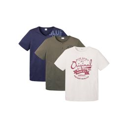 bonprix T-Shirt (3er Pack) mit unterschiedlichen Ausschnittlösungen