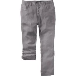 bonprix Regular Fit Leinenhose mit Turn-Up, Straight