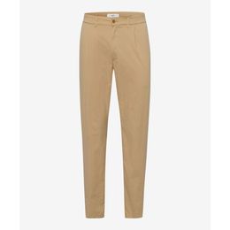 Brax Herren Bundfaltenhose Style TINO, Beige, Gr. 30/32