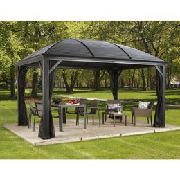 Pavillon Moreno 10x14 anthrazit 298 x 423 x 283 cm (l x b x h) Aluminium - Sojag