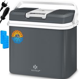 Kesser - 24 Liter Kühlbox kühlt und wärmt Thermo-Elektrische Kühlbox 12 Volt und 230 Volt Mini-Kühlschrank für Auto und Camping Anthrazit - Anthrazit