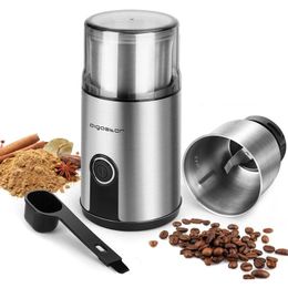 Aigostar - Gewürz und Kaffeemühle, 200W Elektrische Kaffeemühle Mahlgrad Einstellbar, Füllmenge 70g, Mahlgrad über Mahldauer wählbar, auch für