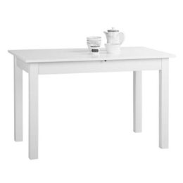 Finori - Tisch Esszimmertisch Küchentisch Coburg weiß 120 x 70 cm ausziehbar auf ca. 16...