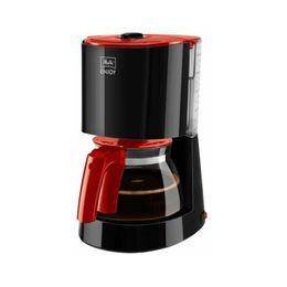 Enjoy 1017-09, Filterkaffeemaschine mit Glaskanne, AromaSelector, Schwarz/Rot - Melitta