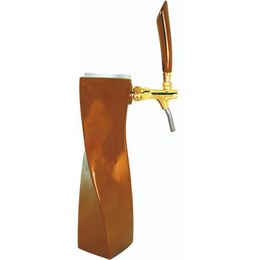 ich-zapfe Schanksäule, Modell "Flax", Bronze, Goldeinsatz, 1-leitig