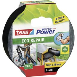 Eco repair 56432-00000-00 Gewebeklebeband ® extra Power Schwarz (l x b) 20 m x 38 mm 1 St. - Tesa