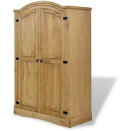 Kleiderschrank,Aufbewahrungsschrank,Garderobe Mexiko-Stil Kiefernholz 2 Türen NCEBE340776 MAISONCHIC