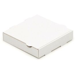 KK VERPACKUNGEN 800 Pizzakartons 200 x 200 x 30 mm Pizzaschachteln Blanko Verpackungen weiß - Weiß