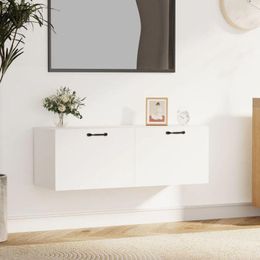 MAISONCHIC - Wandschrank,Wandhängeschrank,Badschrank,Küchenschrank Weiß 100x36,5x35 cm Holzwerkstoff VMIEB18750
