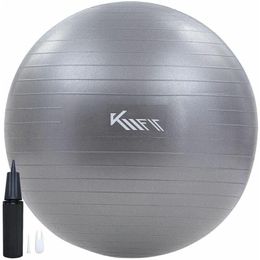Km-fit - Gymnastikball 55 cm Trainingsball mit Luft-Pumpe Sitzball Büro Anti-Burst Ball für Fitness, Yoga, Gymnastik, Core Training Pezziball