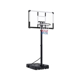 Basketballständer Höhenverstellbarer Basketballkorb Basketballanlage mit Rollen Indoors oder Outdoor 228-303 cm - Yaheetech