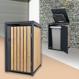 ML-Design Mülltonnenbox für 1 Tonne 240L 68x80x116,3 cm Stahl