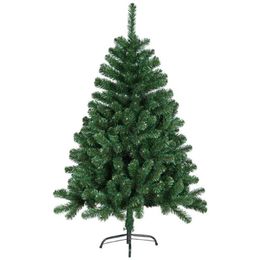150cm pvc Weihnachtsbaum Tannenbaum Christbaum Grün künstlicher mit Metallständer ca. 300 Spitzen Lena Weihnachtsdeko (Grün pvc, 150cm) - Hengmei