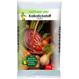 GRÜNER JAN Grüner Jan - Kalkstickstoffdünger 5kg Kalk Stickstoff Spezialdünger Kompost Nährstoffdünger