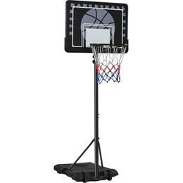 Yaheetech - Basketballständer Höheverstellbare Basketballkörbe mit Rollen Tragbare Basketballanlage Standfuß mit Wasser oder Sand befüllbar