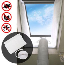 Fensterabdichtung 400cm AirLock für mobile Klimageräte und Ablufttrockner Hot Air Stop - Weiß - VINGO