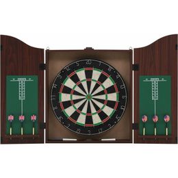 Professionelles Dartboard Sisal mit Schrank und 6 Dartpfeilen vidaXL849768