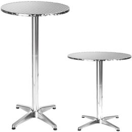 Mojawo Bistrostehtisch rund silber Ø60cm H110cm-D950249