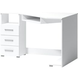 3xe Living - 3xEliving grace 120 Computertisch, Schreibtisch, Spieltisch, Home Office, Jugendzimmer. Abmessungen 120 x 85 x 75 cm. Weiße Farbe - weiss