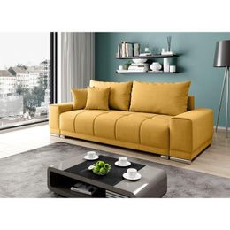 Sofa muschio 3Sitzer Schlafsofa mit Schlaffunktion Bettkasten Couch AL120 - Furnix