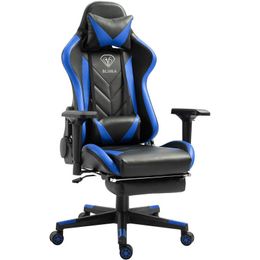 Trisens - Gaming Stuhl mit Fußstütze und ergonomsichen 4D-Armlehnen gaming chair in ergonomischer Sportsitz Optik Gamer Stuhl mit verstellbaren
