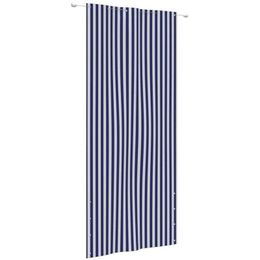 MAISONCHIC - Balkon-Sichtschutz,Balkonverkleidung,Windschutz Blau und Weiß 120x240 cm Oxford-Gewebe FUCIA39698