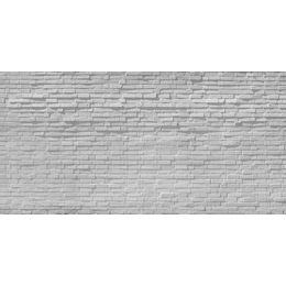 ARCHITECTS PAPER Fototapete "Brick White" Tapeten Gr. B/L: 5 m x 2,5 m, grau (grau, silber) Fototapeten Steinoptik