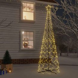 LED-Weihnachtsbaum,Outdoor-Lichterketten,Weihnachtsschmuck/Weihnachtsdekoration Kegelform Warmweiß 500 LEDs 100x300 cm CIW77940 MAISONCHIC
