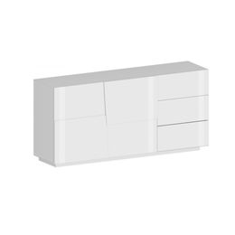 Sideboard Tecnos "Pongo" Sideboards Gr. B/H/T: 180 cm x 86 cm x 44,2 cm, 3, weiß (weiß hochglanz) Sideboards