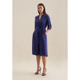 Sommerkleid Seidensticker "Schwarze Rose" Gr. 44, Normalgrößen, blau (mittelblau) Damen Kleider Sommerkleider