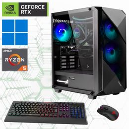 Hyrican Gaming-PC "Striker 7327" Computer Gr. Microsoft Windows 11 Home (64 Bit), 32 GB RAM 2000 GB SSD, schwarz Gaming PCs