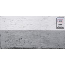 ARCHITECTS PAPER Fototapete "Painted Bricks" Tapeten Gr. B/L: 5 m x 2,5 m, grau (grau, weiß) Fototapeten Steinoptik