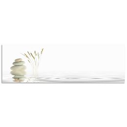 Küchenrückwand Artland "Zen Friede" Spritzschutzwände Gr. B/H: 180 cm x 55 cm, weiß Küchendekoration