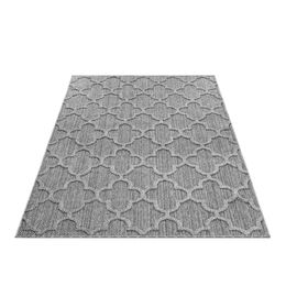 Outdoorteppich Ayyildiz Teppiche "PATARA 4951" Teppiche Gr. B/L: 160 cm x 230 cm, 8 mm, 1 St., grau (grey) Esszimmerteppiche