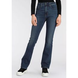 Levi's Bootcut-Jeans LEVI'S "725 High-Rise Bootcut" Gr. 25, Länge 30, blau (darkblue denim) Damen Jeans