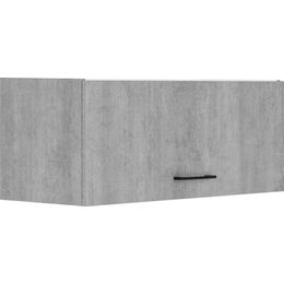 Klapphängeschrank Optifit "Tokio" Schränke Gr. B/H/T: 90 cm x 35,2 cm x 34,9 cm, Komplettausführung, grau (betonfarben) Hängeschränke