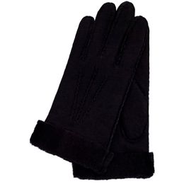 Lederhandschuhe Kessler Gr. 7,5, schwarz (black) Damen Handschuhe Fingerhandschuhe
