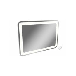 Lanzet Led Spiegel M9 / Badezimmerspiegel mit umlaufender Beleuchtung / Maße (b x h x t): ca. 110 x 70 x 4,6 cm / hochwertiger Badspiegel mit Sensor /