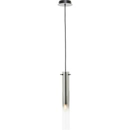 Brilliant - Lampe Glasini Pendelleuchte 1flg schwarz matt/rauchglas Aluminium/Kunststoff schwarz 1x C35, E14, 25 w - schwarz