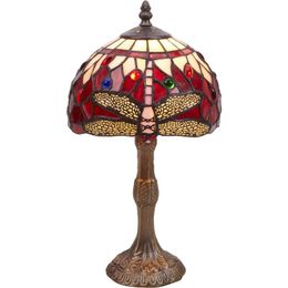 Tiffany -Tischlampe mit kleinerem Durchmesser 20 cm, Queen -Serie enthält nicht die Glühbirne, die Baugruppe erforderte nein