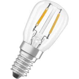 Osram Special T26 fil 10 kleine LED-Speziallampe mit E14-Schraubsockel, extrem kleine Bauform, Doppelpack, 1,3W, 110lm, 2700K, warmweißes Licht, gute