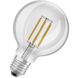 Osram Led Stromsparlampe, Filament Globe mit E27 Sockel, Warmweiß (3000K), 4 Watt, ersetzt herkömmliche 60W-Leuchtmittel, besonders hohe Energieeffizienz