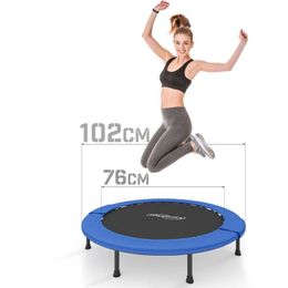 Physionics - Fitness Trampolin - Durchmesser ø 102cm, Indoor und Outdoor, max: 100 kg, mit Randabdeckung, Klappbar - Kindertrampolin,